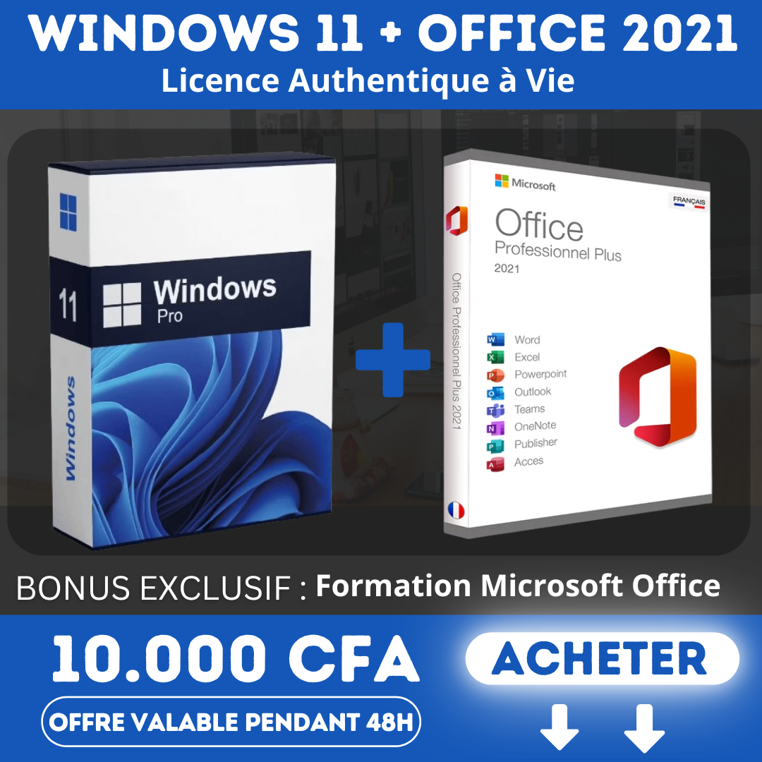 Windows 11 + Microsoft Office 2021 Professional Plus